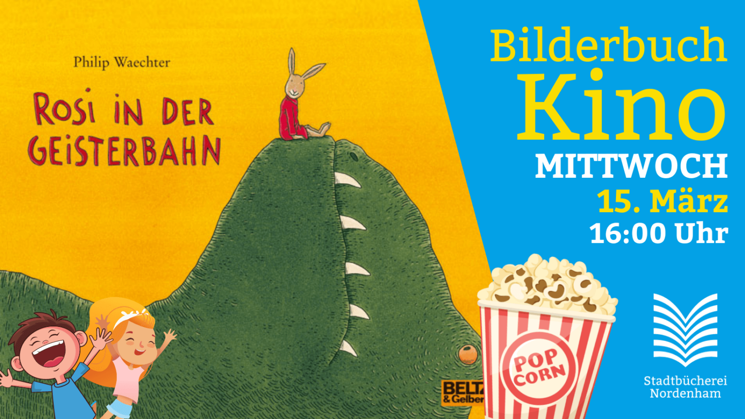 Bilderbuchkino "Rosi in der Geisterbahn" » Stadtbücherei Nordenham